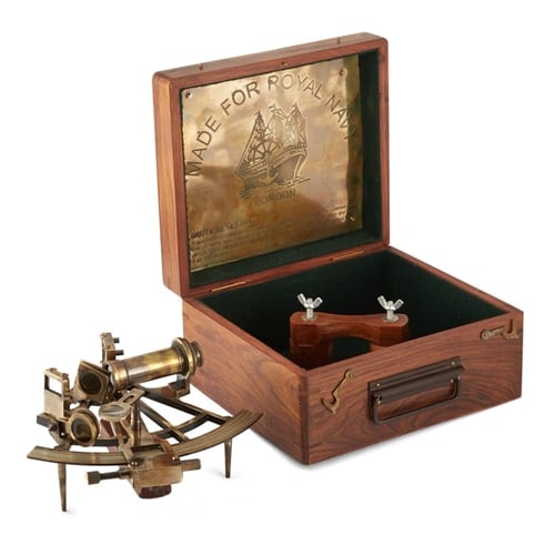 royal-navy-255mm-nautical-sextant — Clocks.com.au